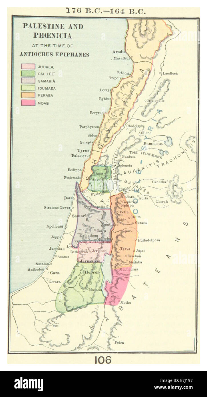 This map from MACCOUN(1899) shows the ancient regions of Palestine and ...