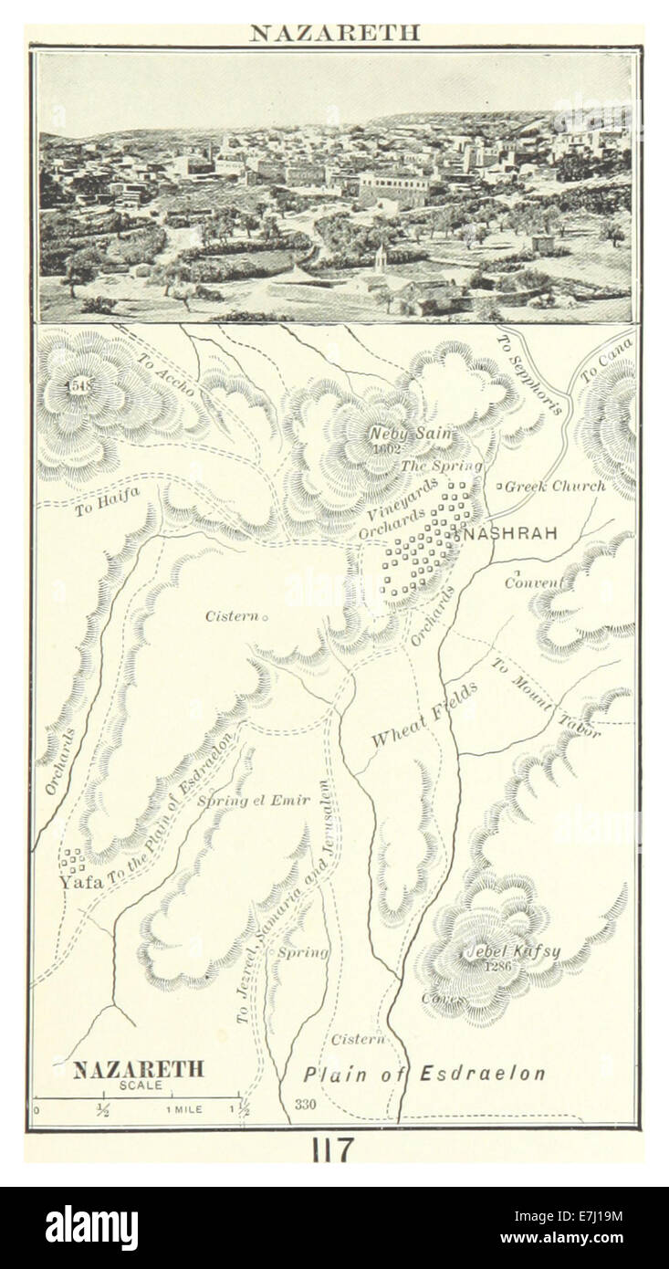 Maccoun’s 1899 illustration of Nazareth provides a view of the ...