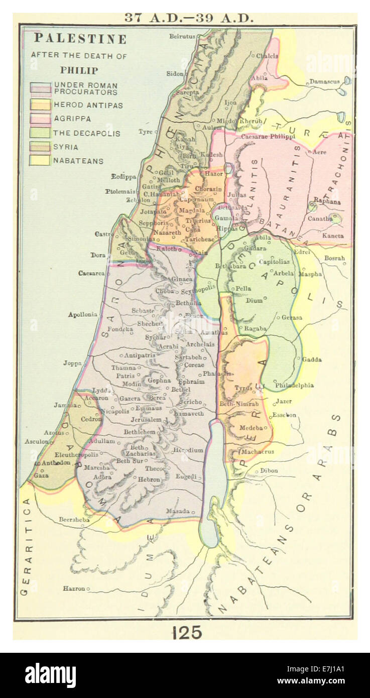Philip map of palestine hi-res stock photography and images - Alamy