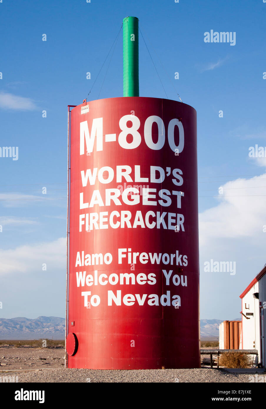 The World’s Largest Firecracker in Amargosa, Nevada, towers as a quirky ...