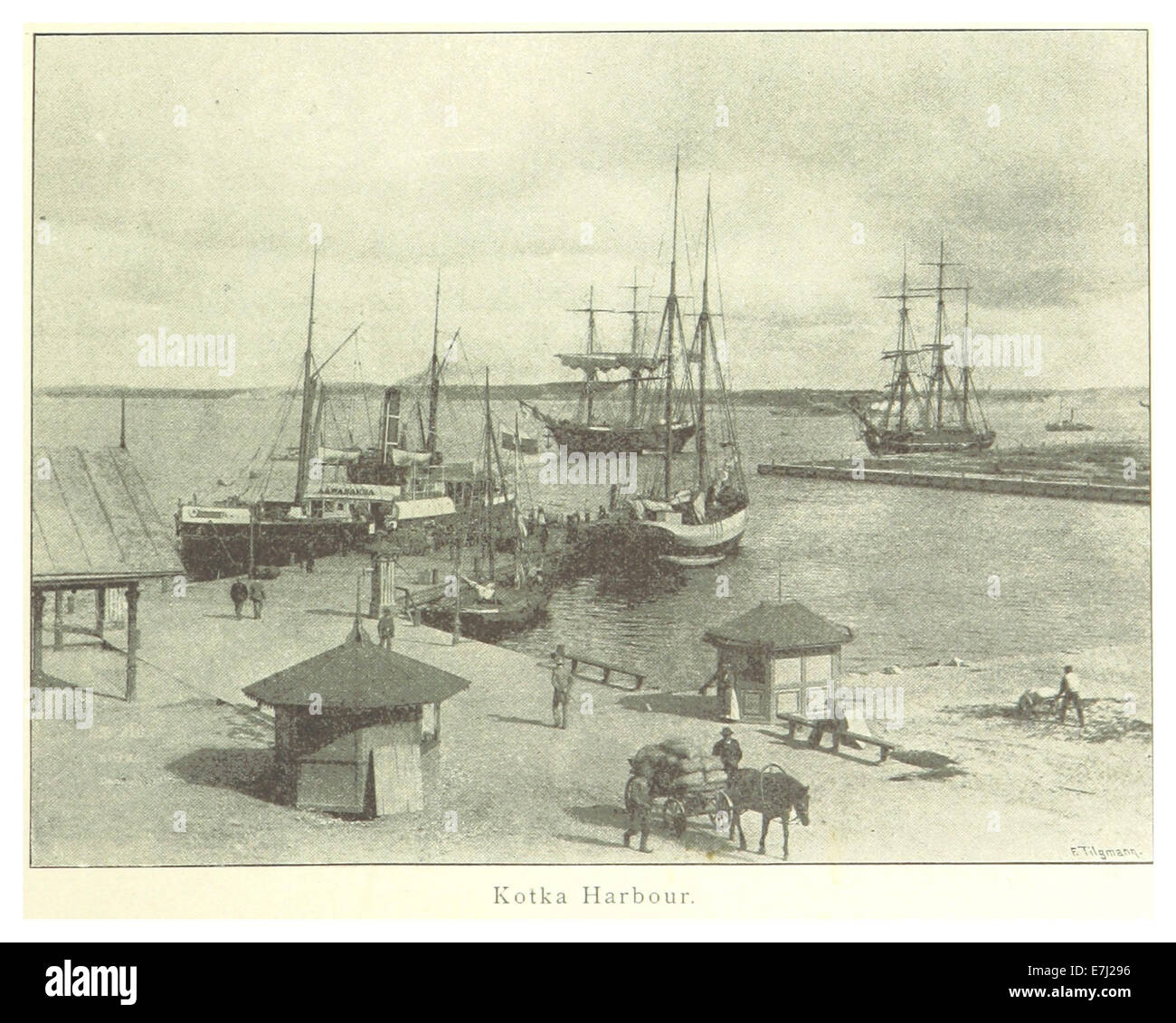 Page 051 from *Mechelin (1894)* illustrates Kotka Harbour, offering a ...