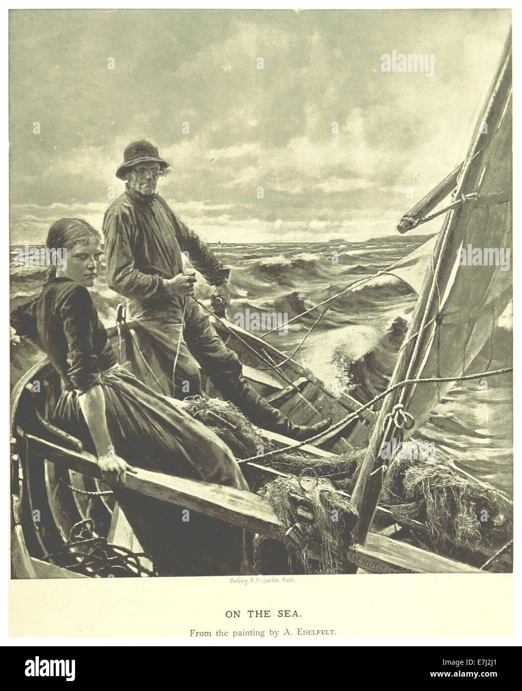 An illustration from Mechelin’s 1894 work, ‘On the Sea,’ depicting ...