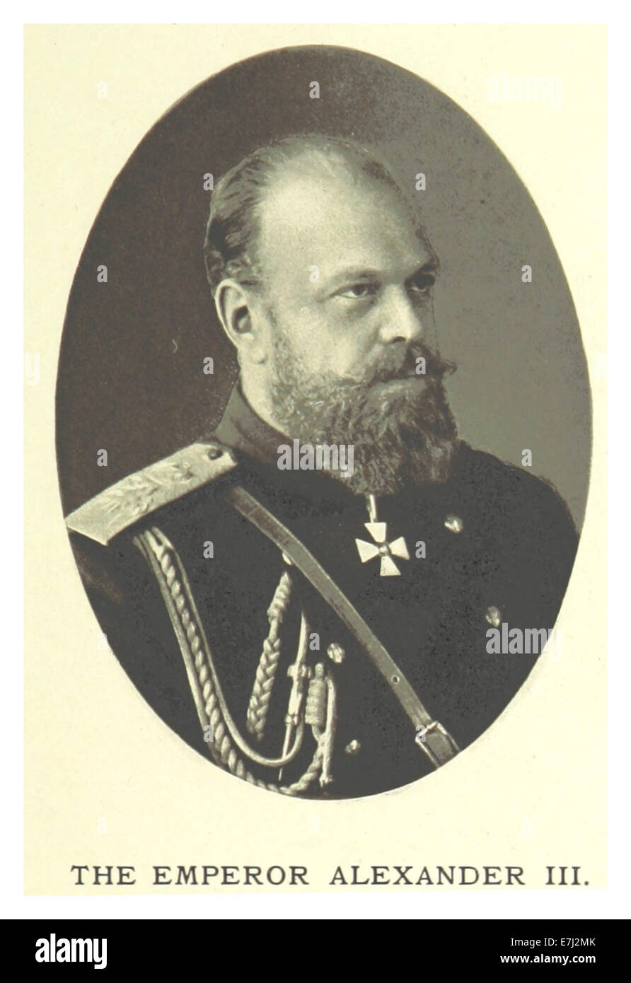 This 1894 illustration by Mechelin depicts Alexander III, the Emperor ...
