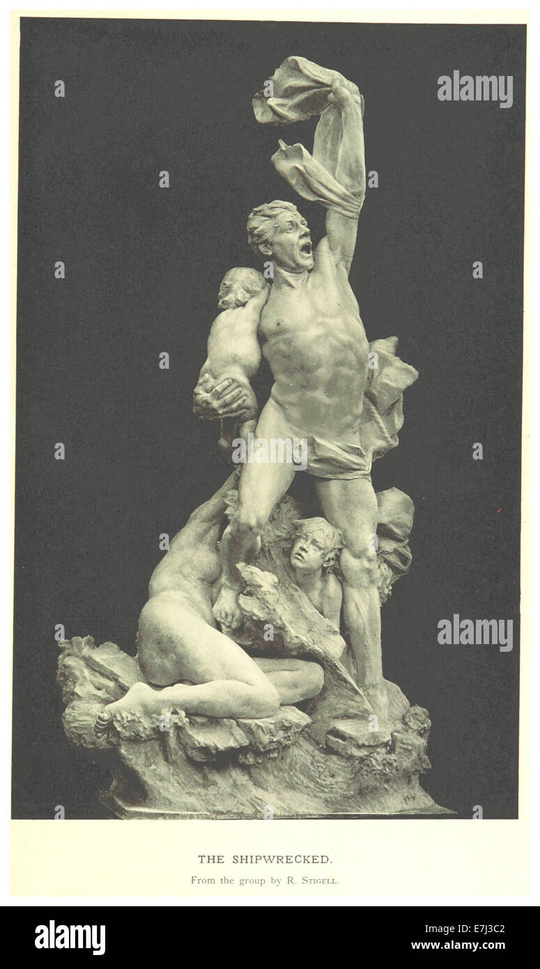 This 1894 illustration by Mechelin depicts a shipwreck, capturing the ...