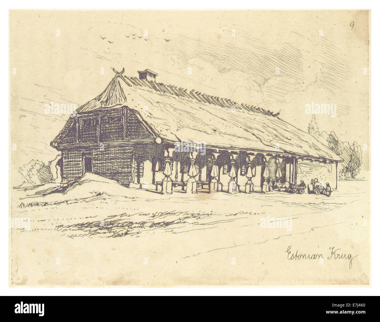 RIGBY(1842) Baltic letters, p2.065 ESTONIAN KRUG Stock Photo - Alamy
