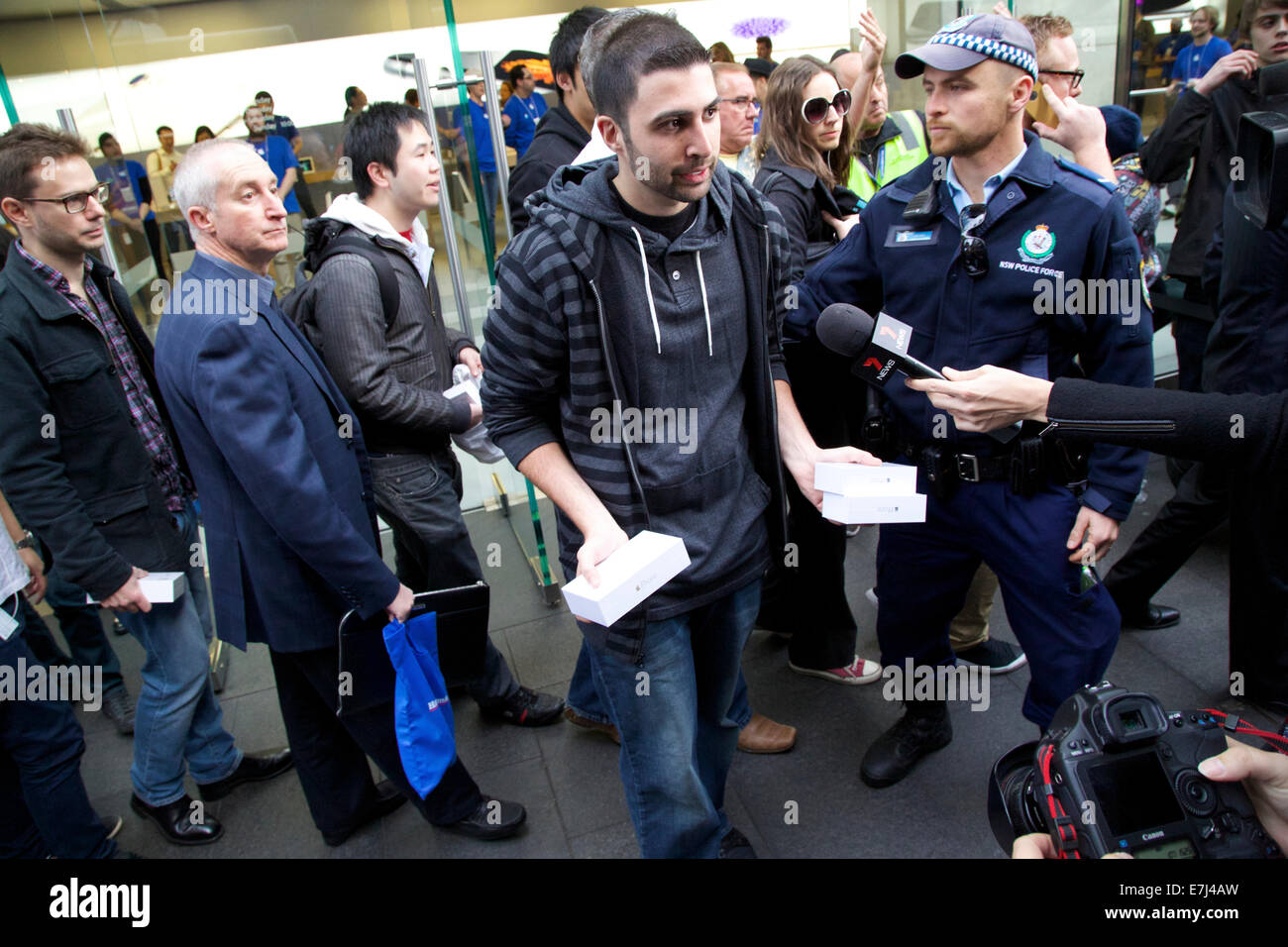 Sydney, Australia. 19th Sep, 2014. IT reviewer David Rahimi who is ...