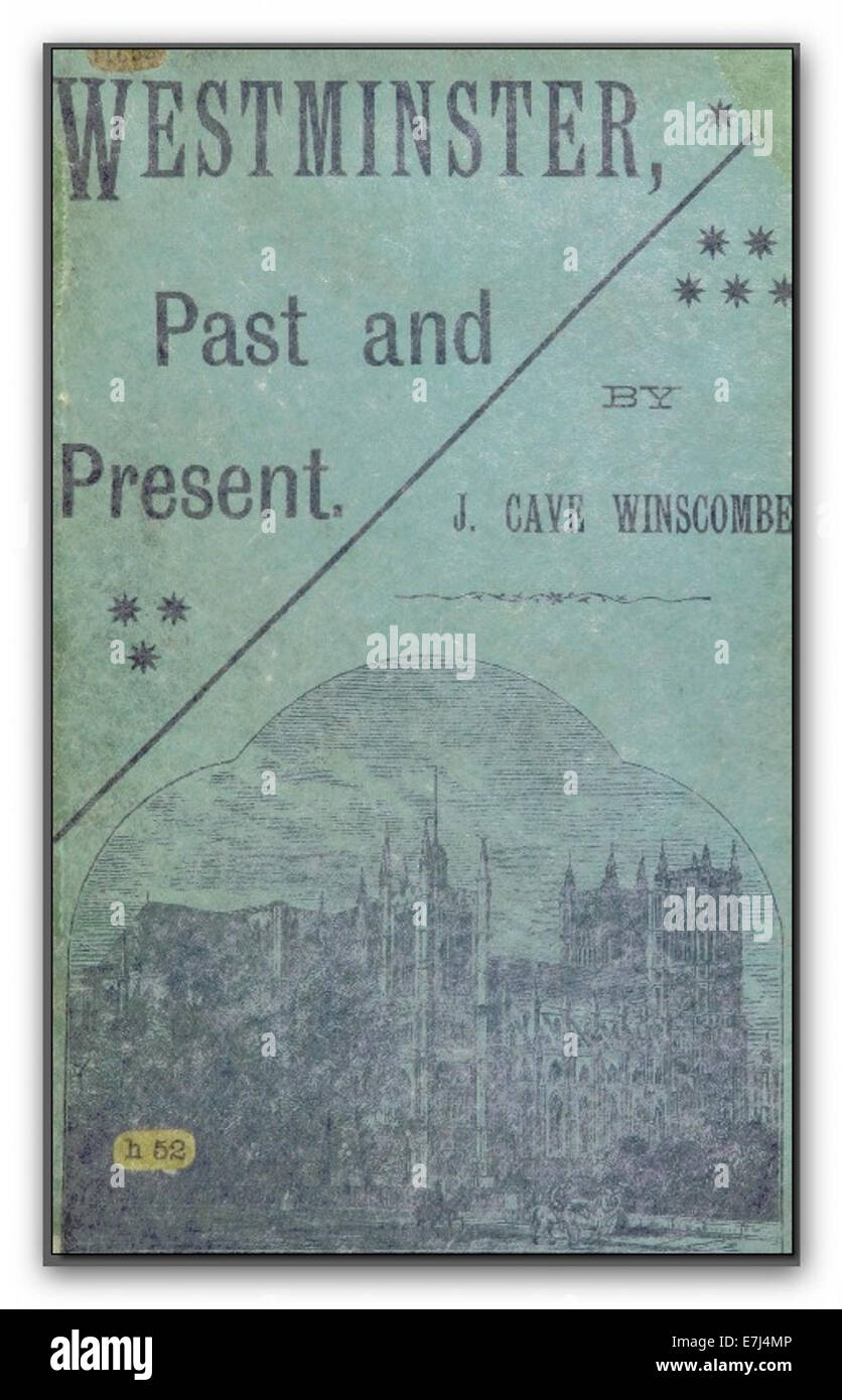This 1887 book map illustration of Westminster by Winscombe contrasts ...