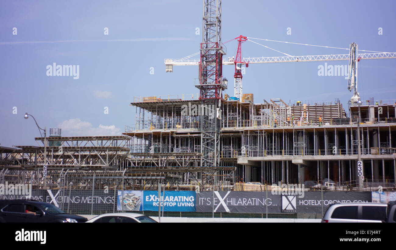 construction site, Toronto Stock Photo - Alamy