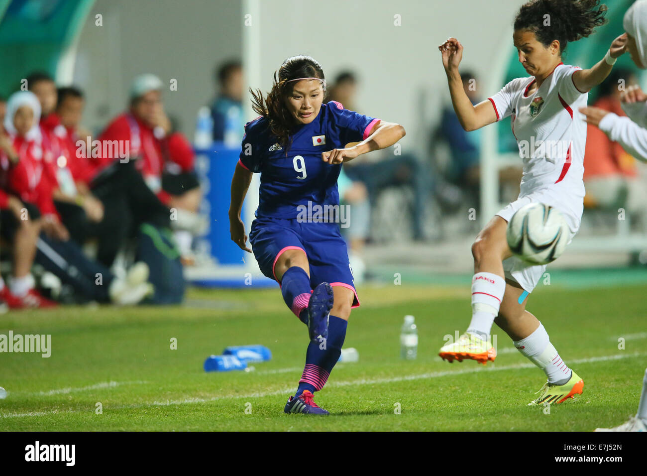 Incheon, South Korea. 18th Sep, 2014. Nahomi Kawasumi (JPN) Football ...