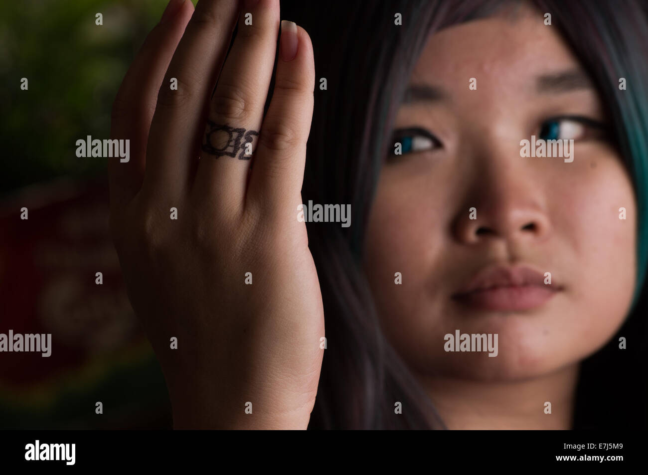 a girl experiencing process of break up Stock Photo - Alamy