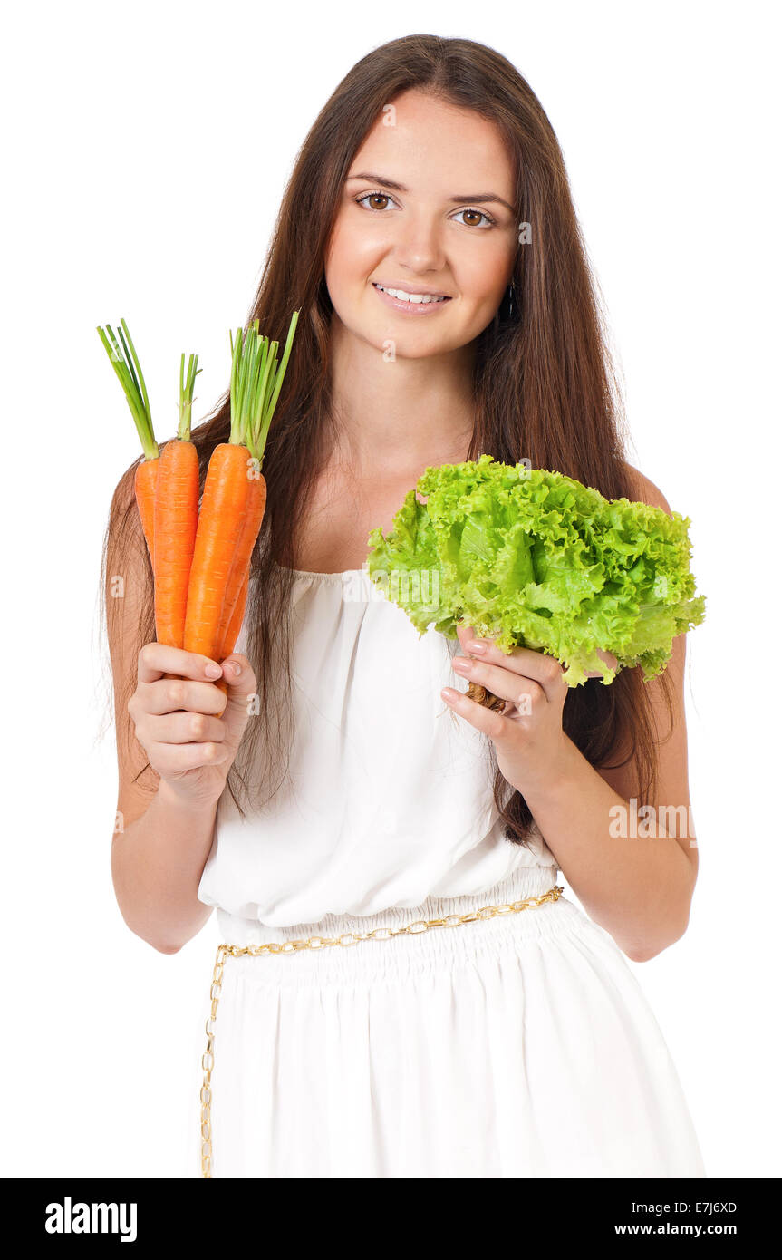 Attractive woman eating carrot hi-res stock photography and images - Alamy