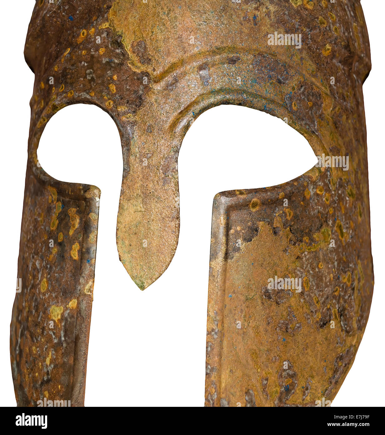 Close up of an Ancient Greek Spartan Helmet Stock Photo - Alamy