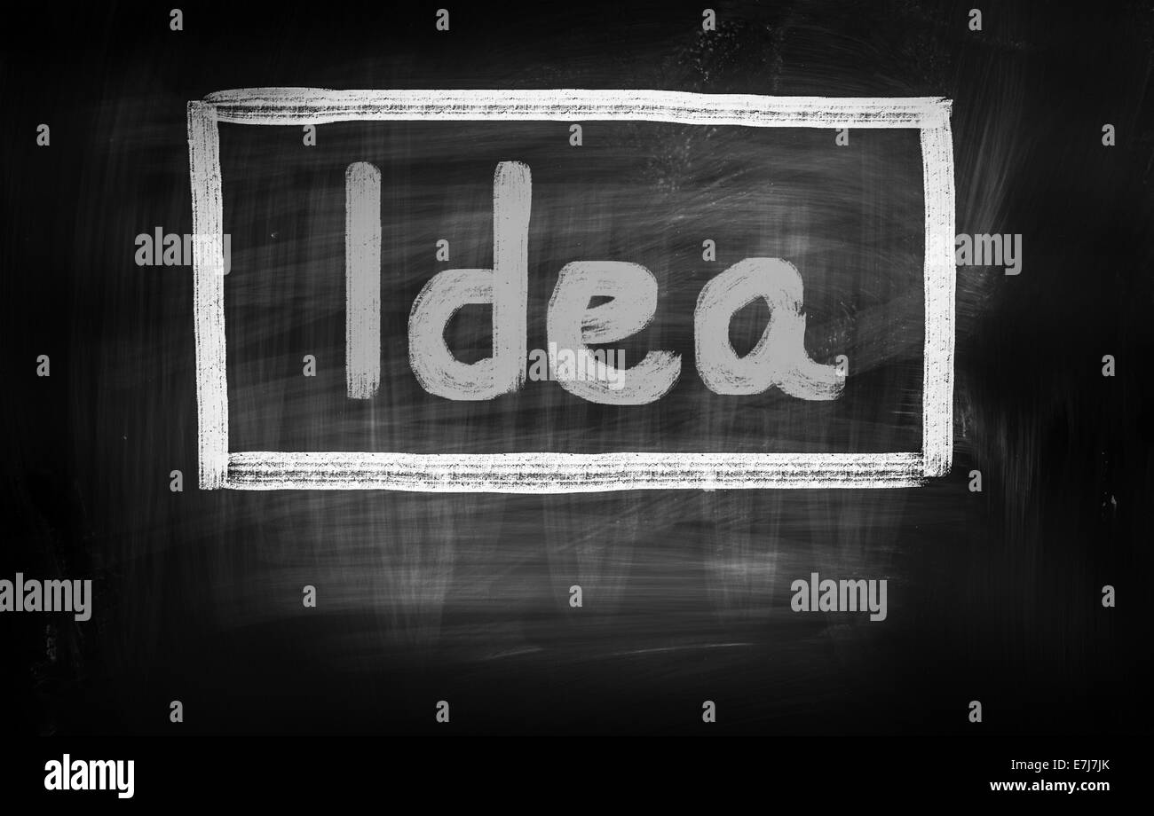 Concept Handwritten With Chalk - Color Image Stock Photo - Alamy