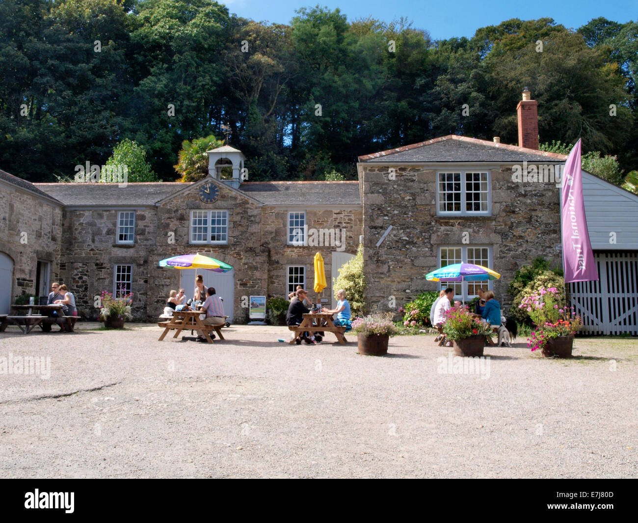 The Stables Café, Penrose Estate, Cornwall, UK Stock Photo - Alamy