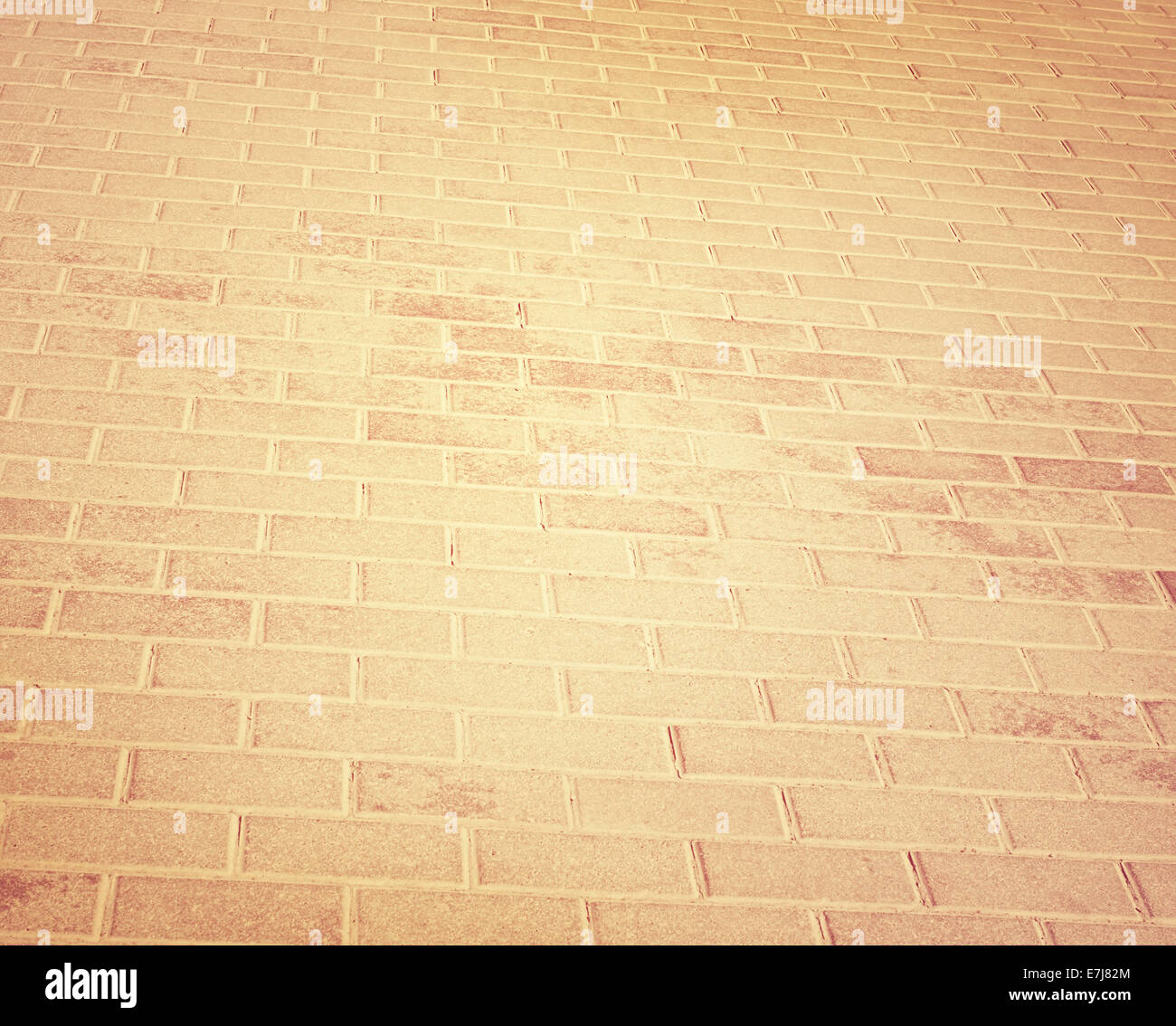 brick orange pavement in the city Stock Photo - Alamy