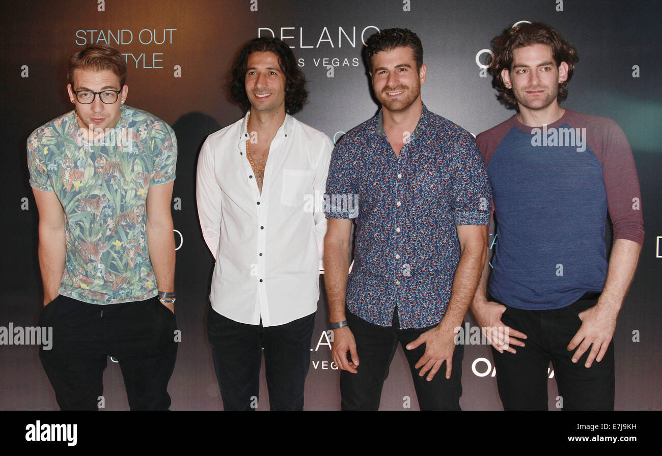 Las Vegas, Nevada, USA. 18th Sep, 2014. Musicians (L-R) Alex Tanas ...