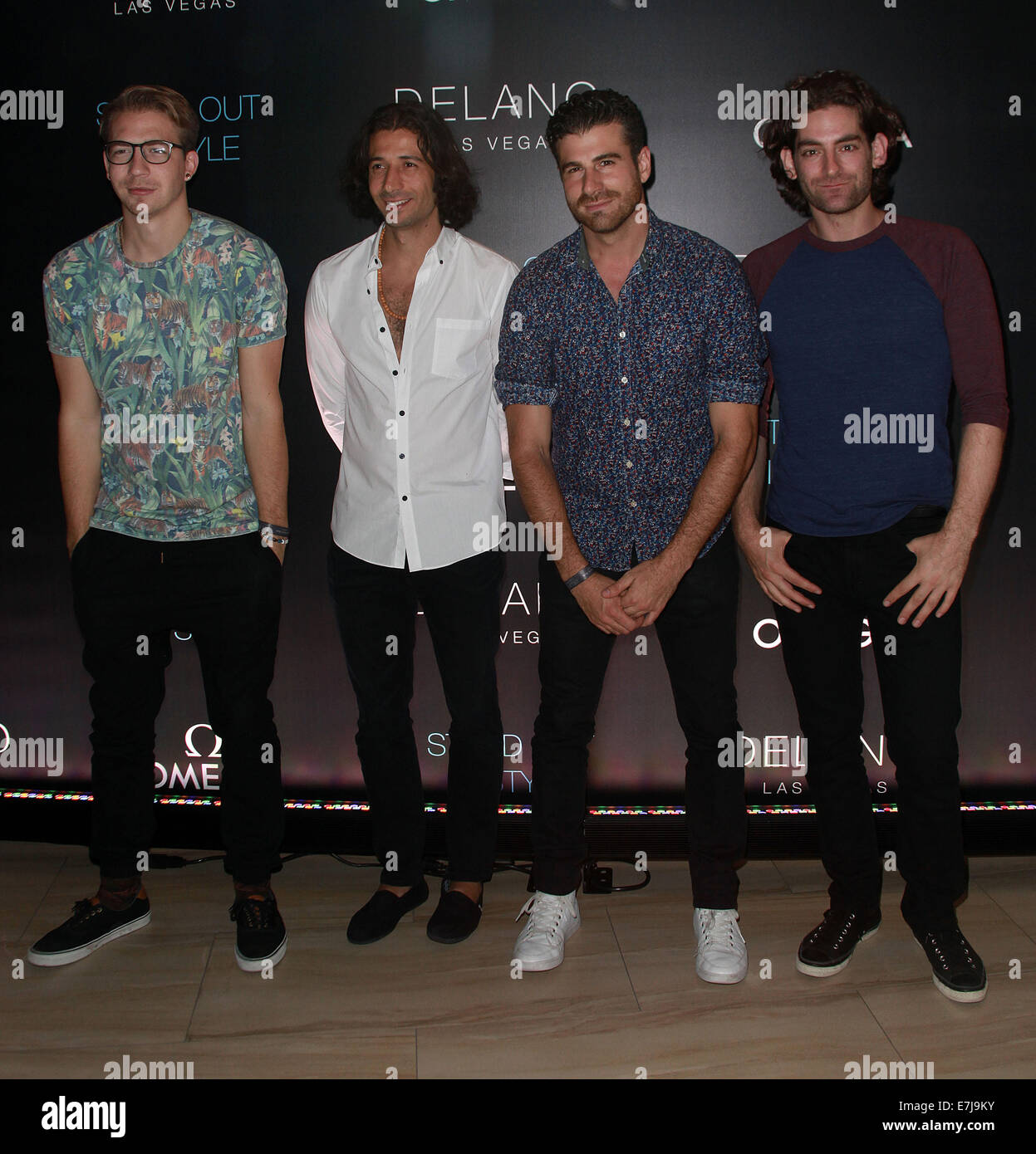 Las Vegas, Nevada, USA. 18th Sep, 2014. Musicians (L-R) Alex Tanas ...