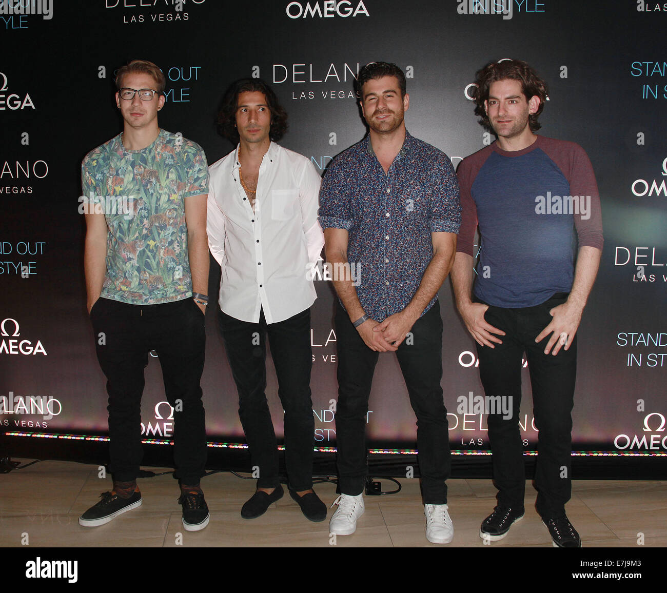 Las Vegas, Nevada, USA. 18th Sep, 2014. Musicians (L-R) Alex Tanas ...