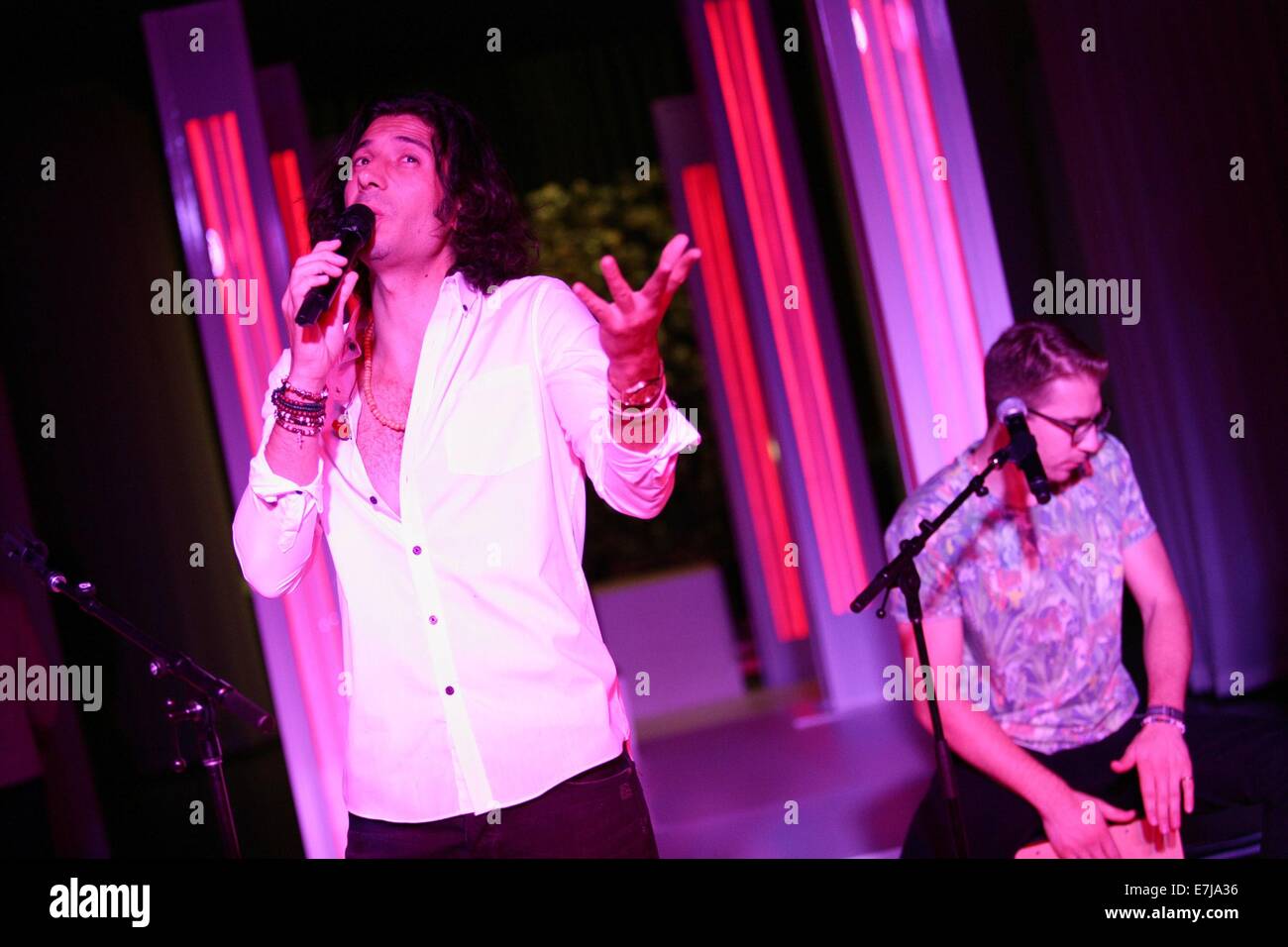 Las Vegas, NV, USA. 18th Sep, 2014. Nasri Atweh, Alex Tanas of the band ...