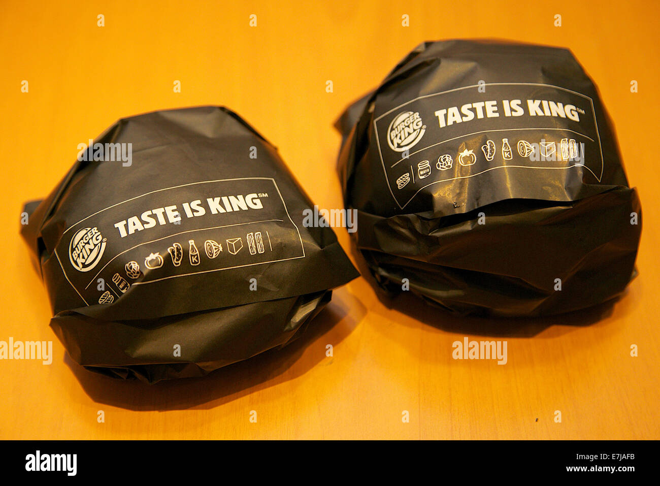 Tokyo, Japan. 19th Sep, 2014. Burger King launches to its menu two ...