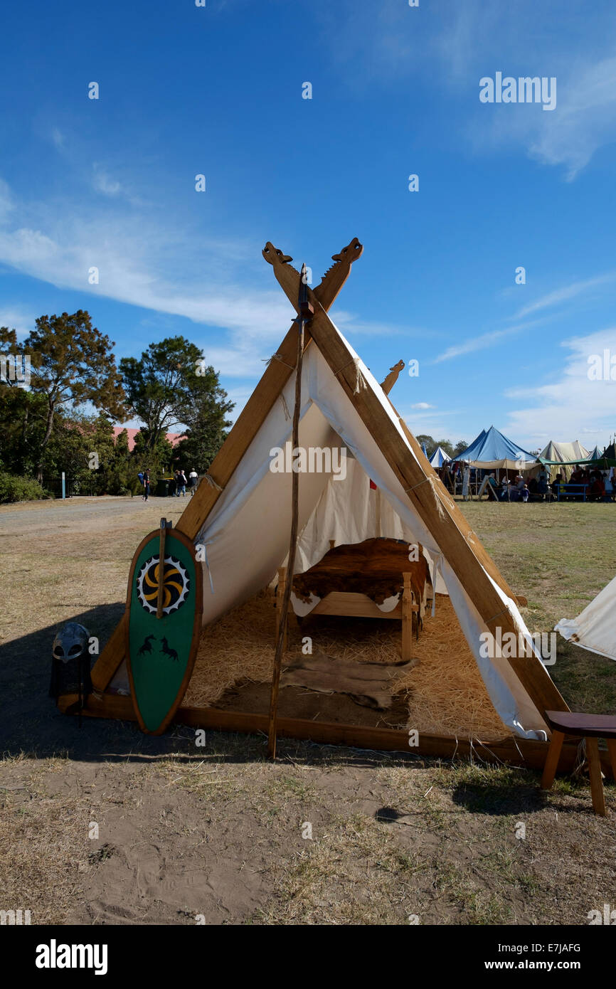 Tent reenactment camp hi-res stock photography and images - Alamy