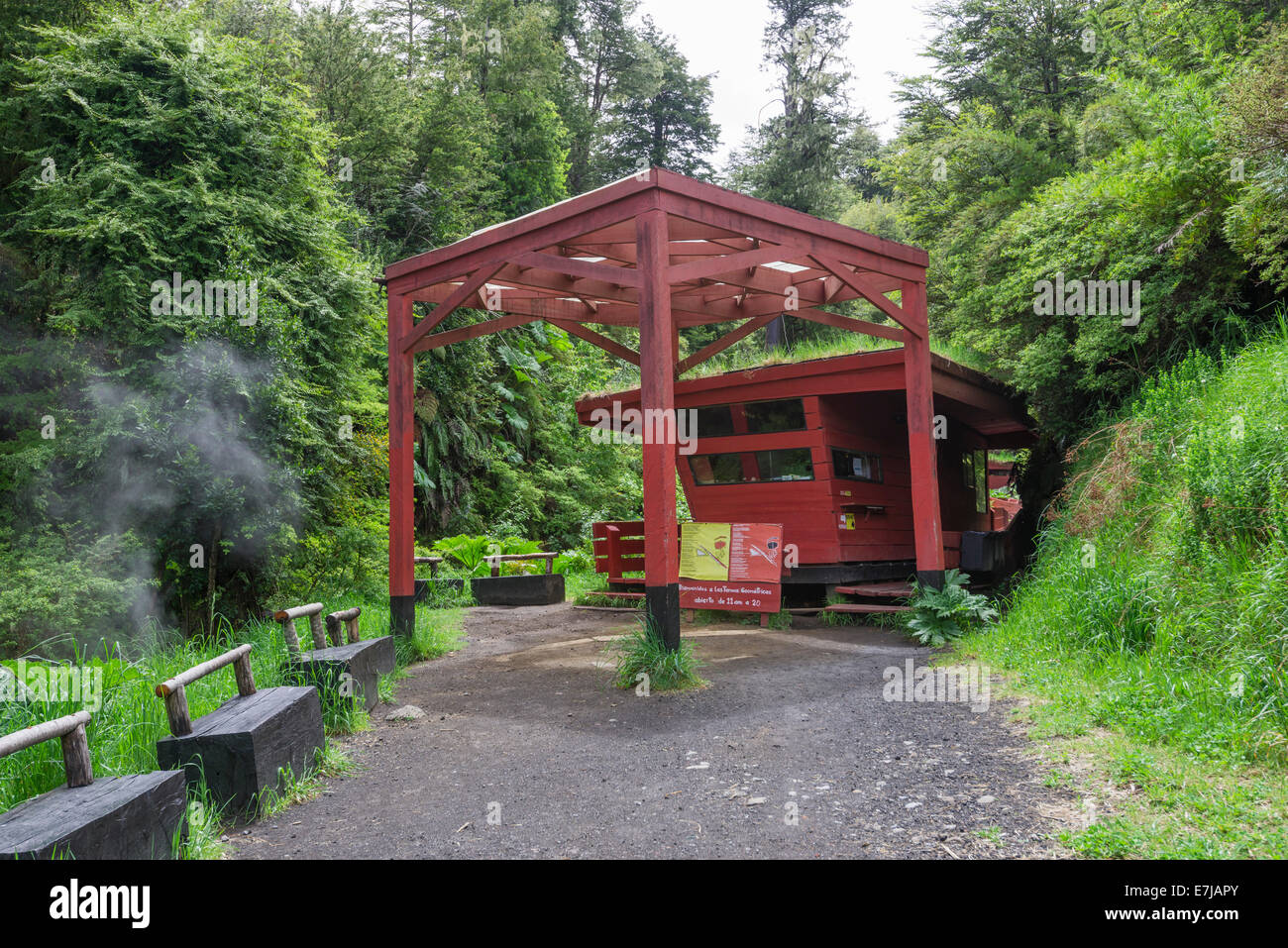 Termas Geometricas, Panguipulli, Región de Los Ríos, Chile Stock Photo ...