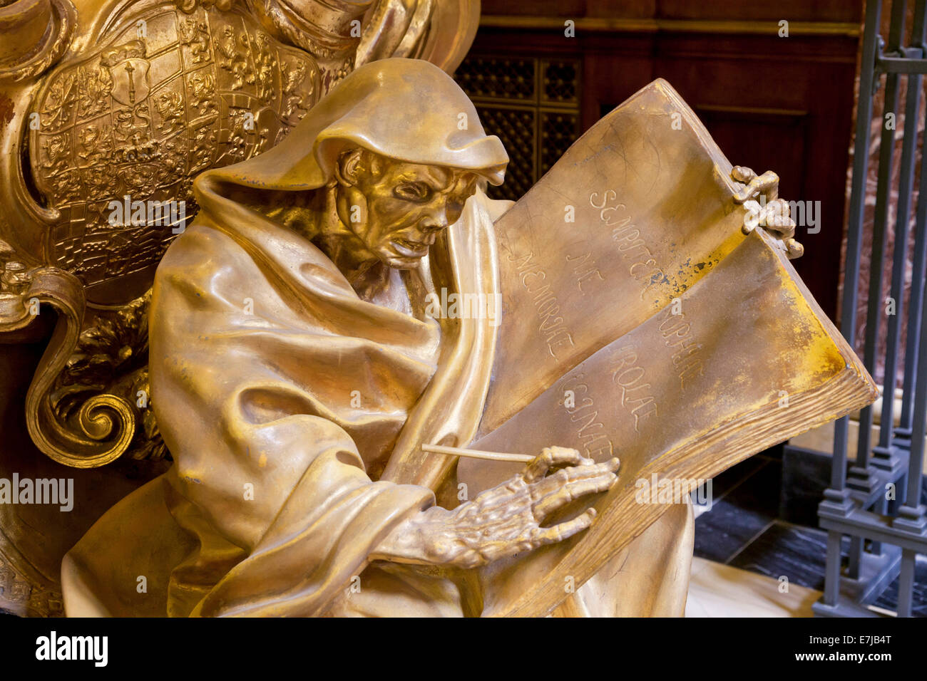 Ceremonial coffin in the Hohenzollern crypt in the Berlin Cathedral ...