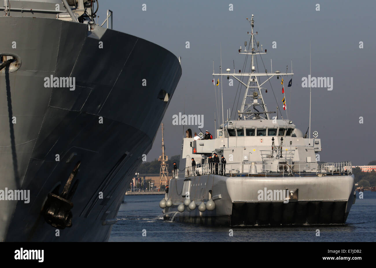 Rostock, Germany. 19th Sep, 2014. The NATO's 1st standing mine defense ...