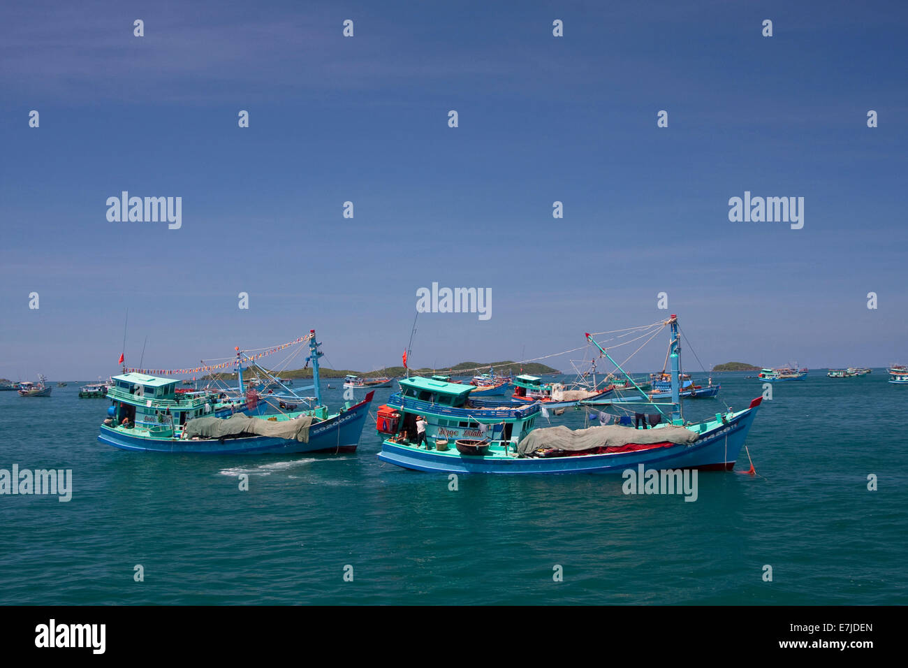 Asia, boat, fishing boats, island, isle, sea, Phu, Quoc, Pho Quoc ...