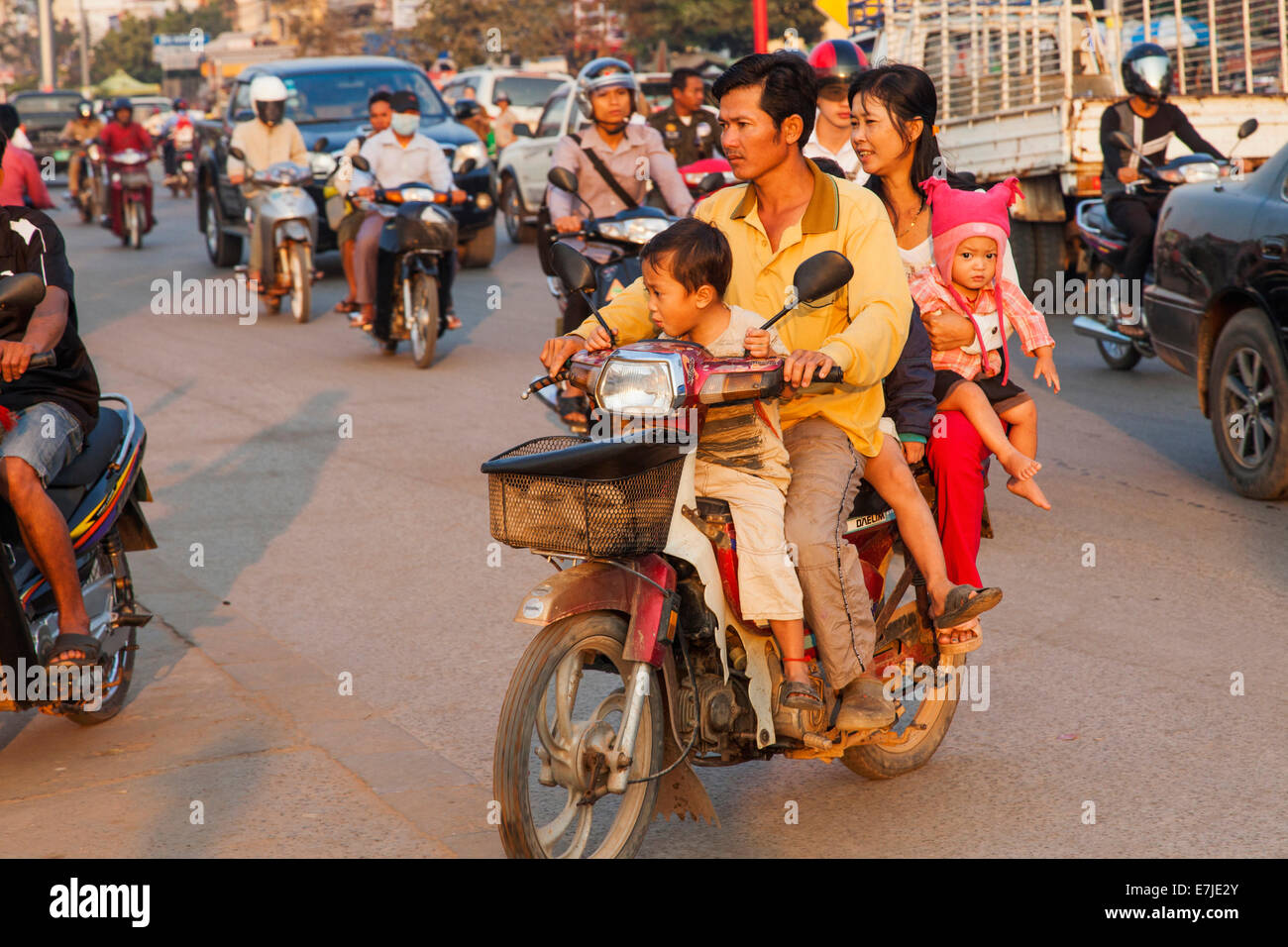 Asia, Cambodia, Siem Reap, Motorcycle Motorbike, Transport ...