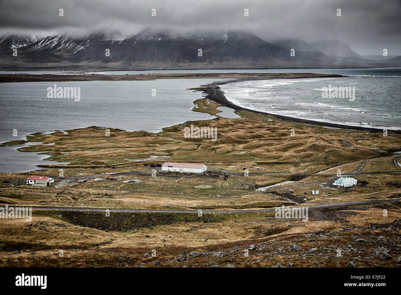 autumn, mood, Iceland, Europe, Siglufjördur, scenery, landscape Stock ...