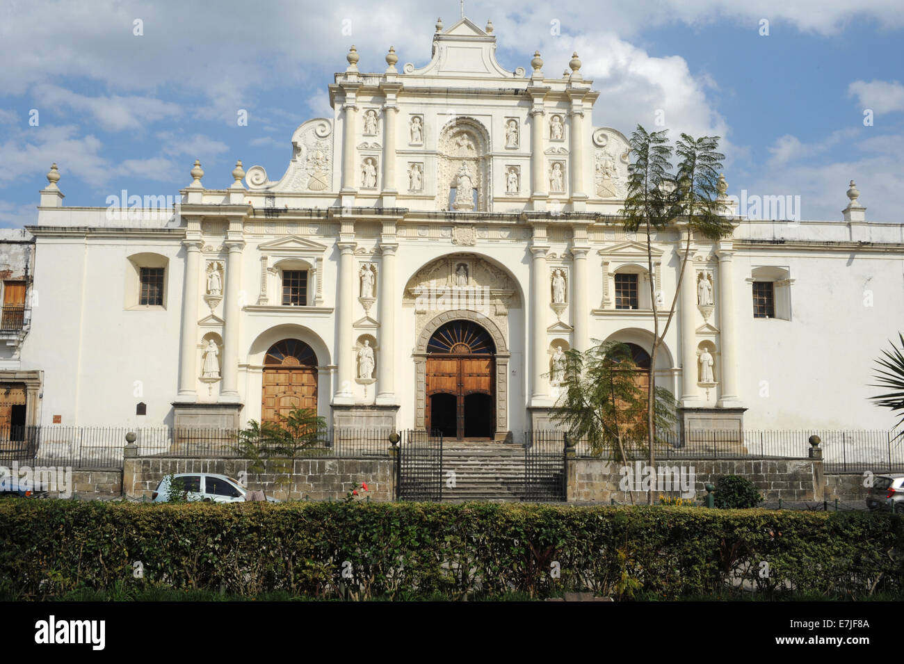 Guatemala, Central America, afternoon, Antigua, arch, architecture ...
