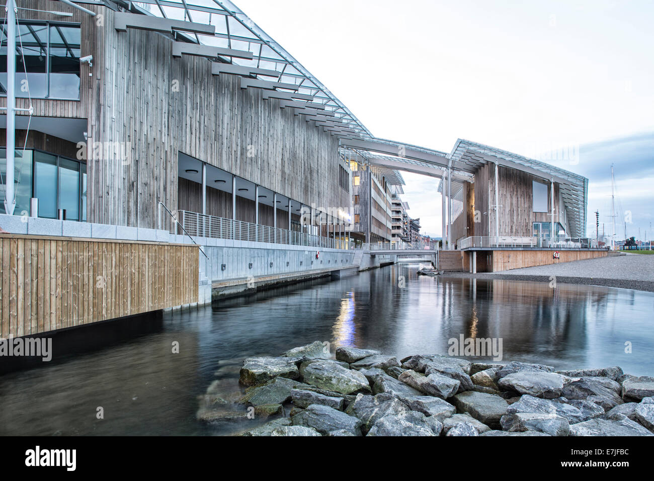 Scandinavia, Norway, Europe, Oslo, harbour, port, Aker Brygge, Astrup ...