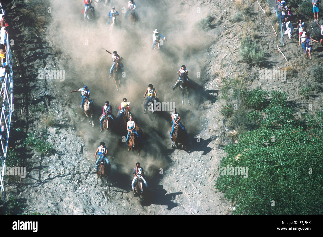 Horse Race, Omak Stampede, Omak, Washington Stock Photo - Alamy