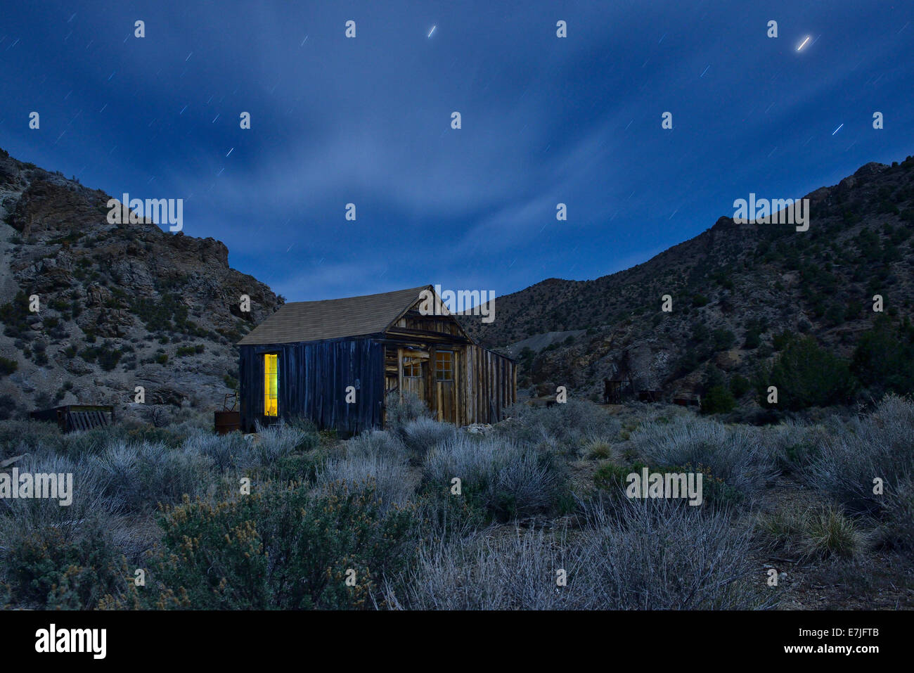 USA, United States, America, Nevada, Tybo, Ghost town, history, cabin ...