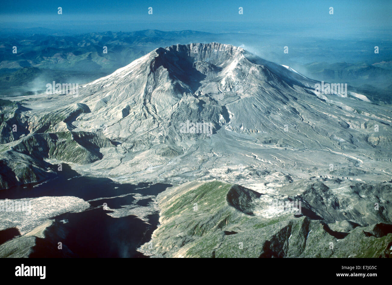 Aerial, Mt. St. Helens Volcano, Washington Stock Photo - Alamy