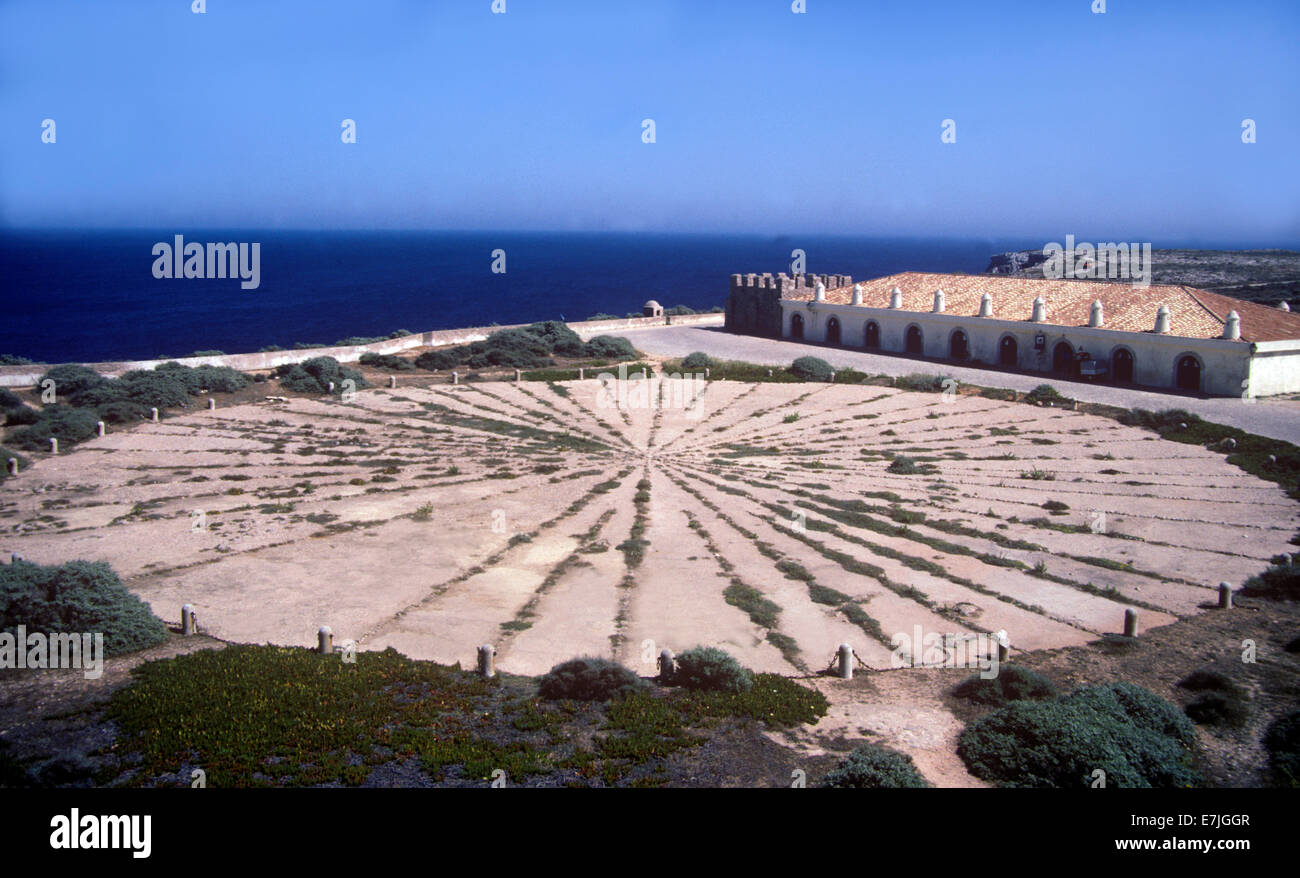 Giant Compass, School of Navigation, Sagres, Portugal Stock Photo - Alamy