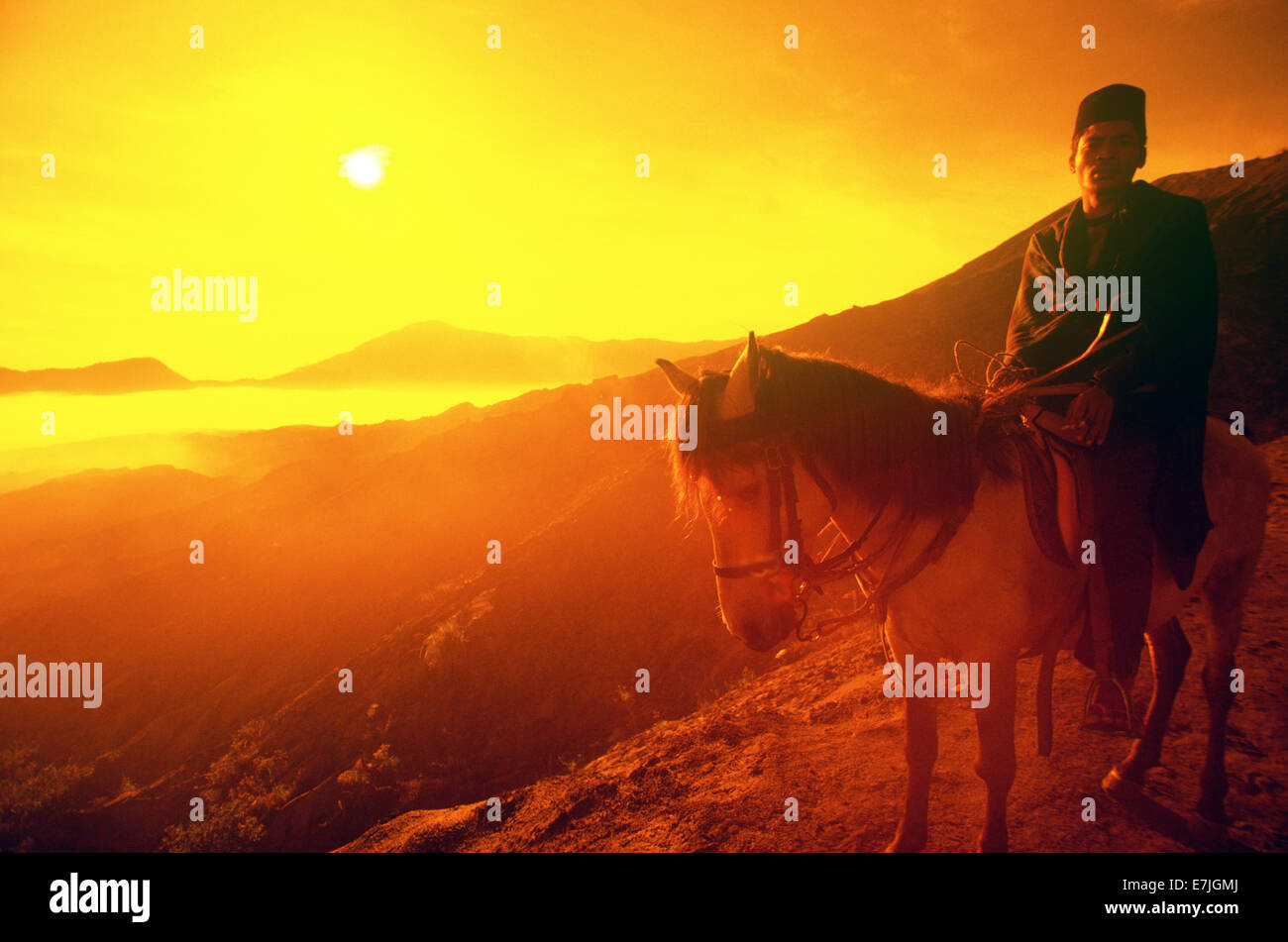 Volcano, Offering, Celebration, Volcano Bromo, Java, Indonesia Stock ...