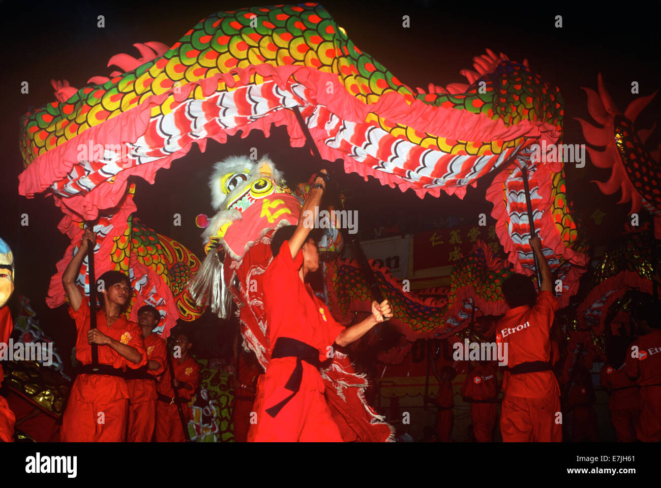 Dragon Dancing, Tet New Year, Saigon, Vietnam Stock Photo - Alamy
