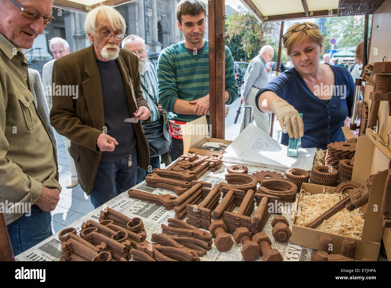 stand with chocolate tools during annual Festival of Jewish Culture ...