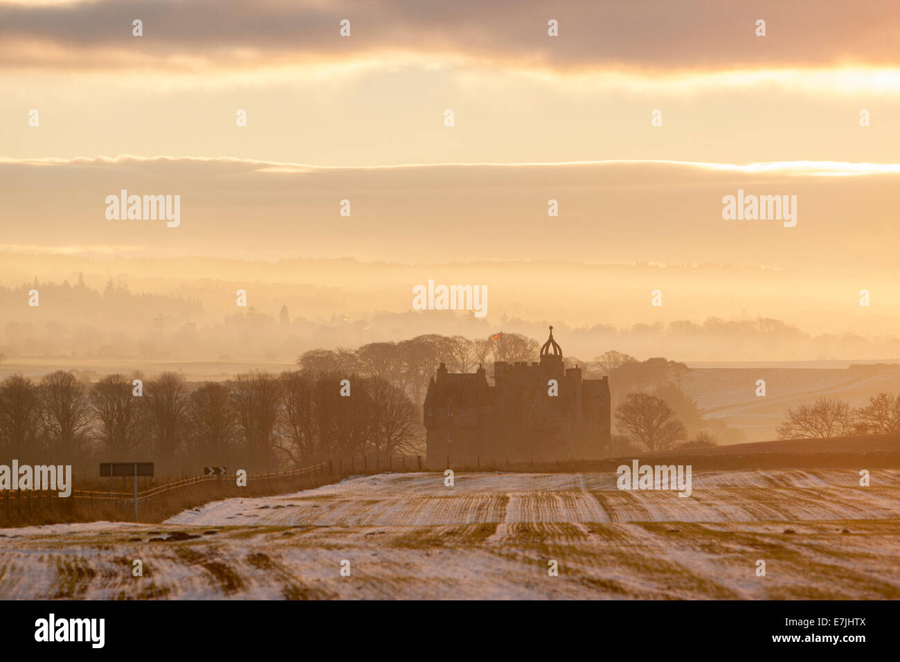 Castle Stuart, in sunset light, near Inverness Scotland Stock Photo - Alamy