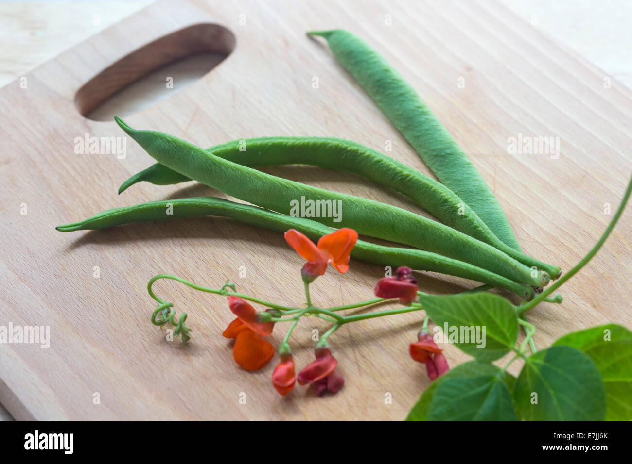 Fresh Runner Beans Stock Photo - Alamy