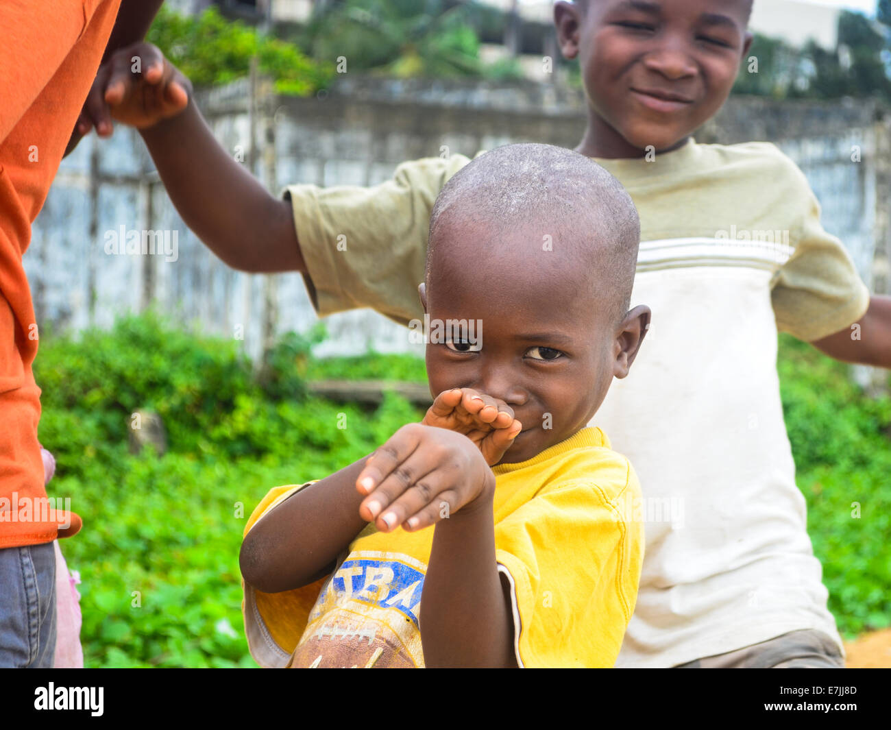 African children posing in Liberia Stock Photo - Alamy
