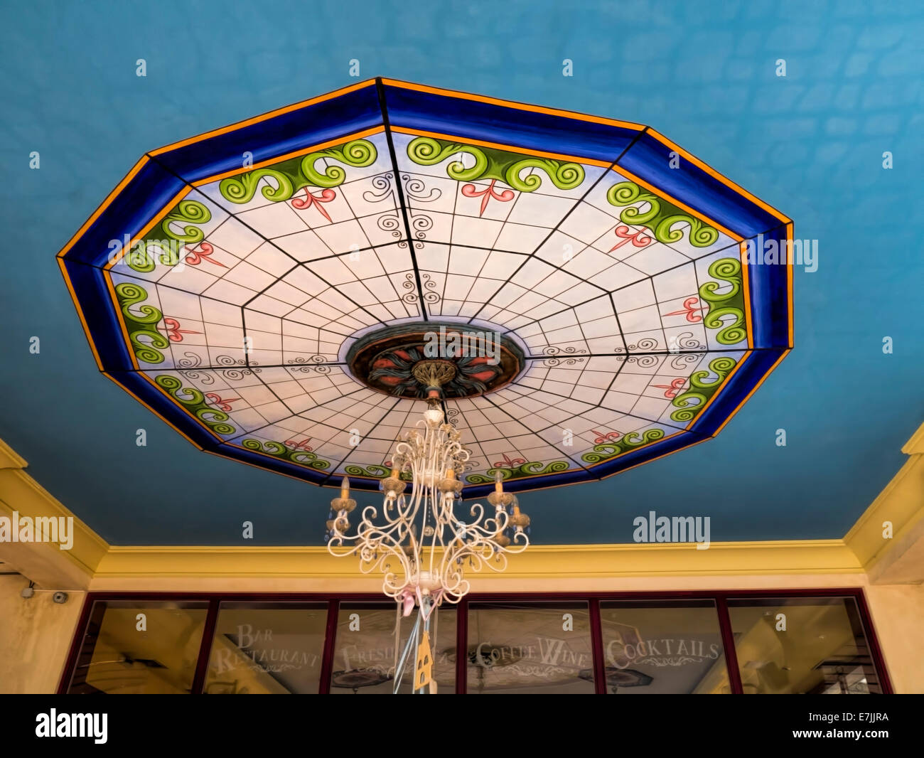 Elaborate ceiling painting Stock Photo - Alamy