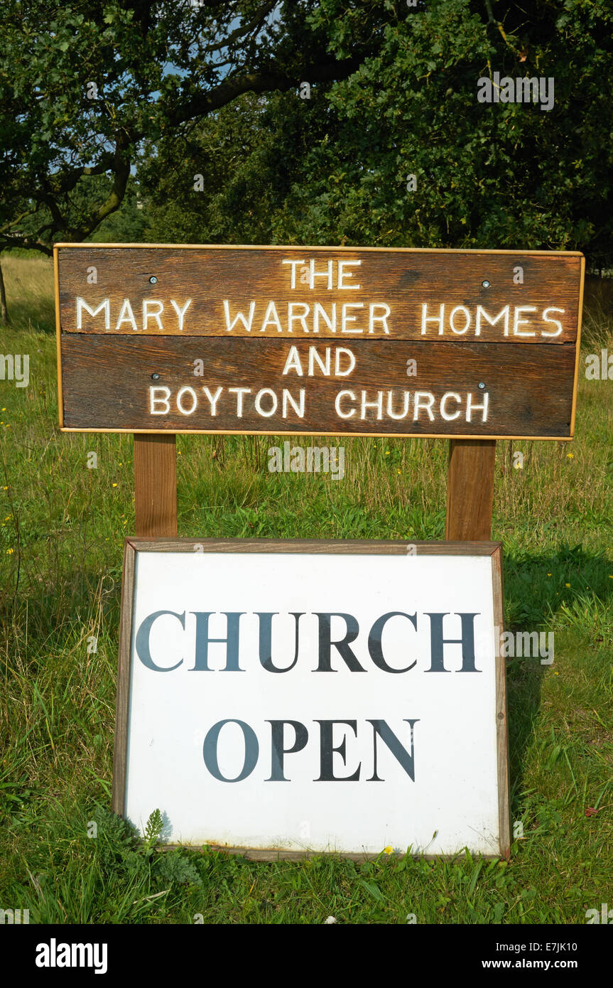 Mary Warner Homes sign, Boyton, Suffolk, UK Stock Photo - Alamy
