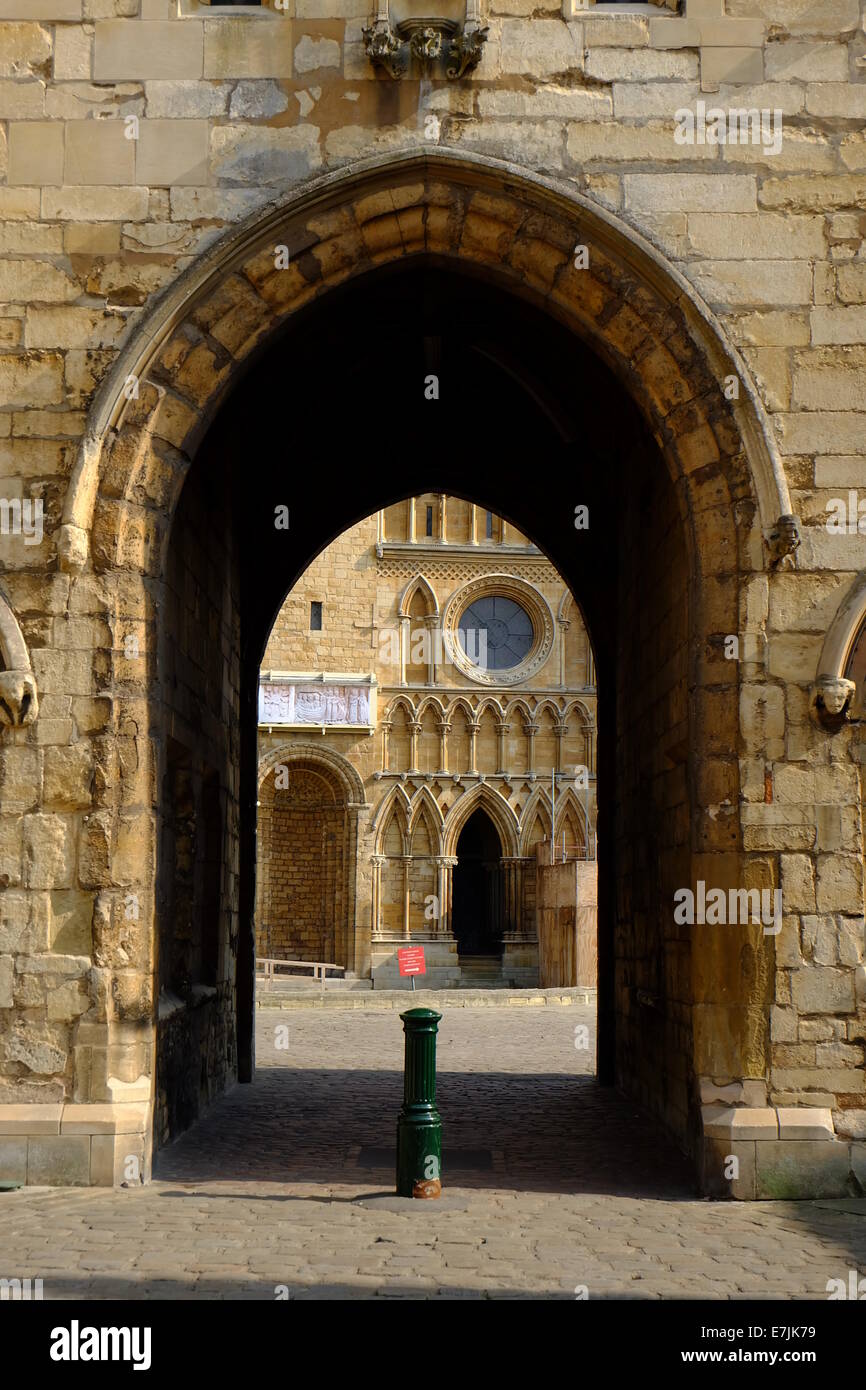 Archway At Lincoln Cathedral High Resolution Stock Photography and ...