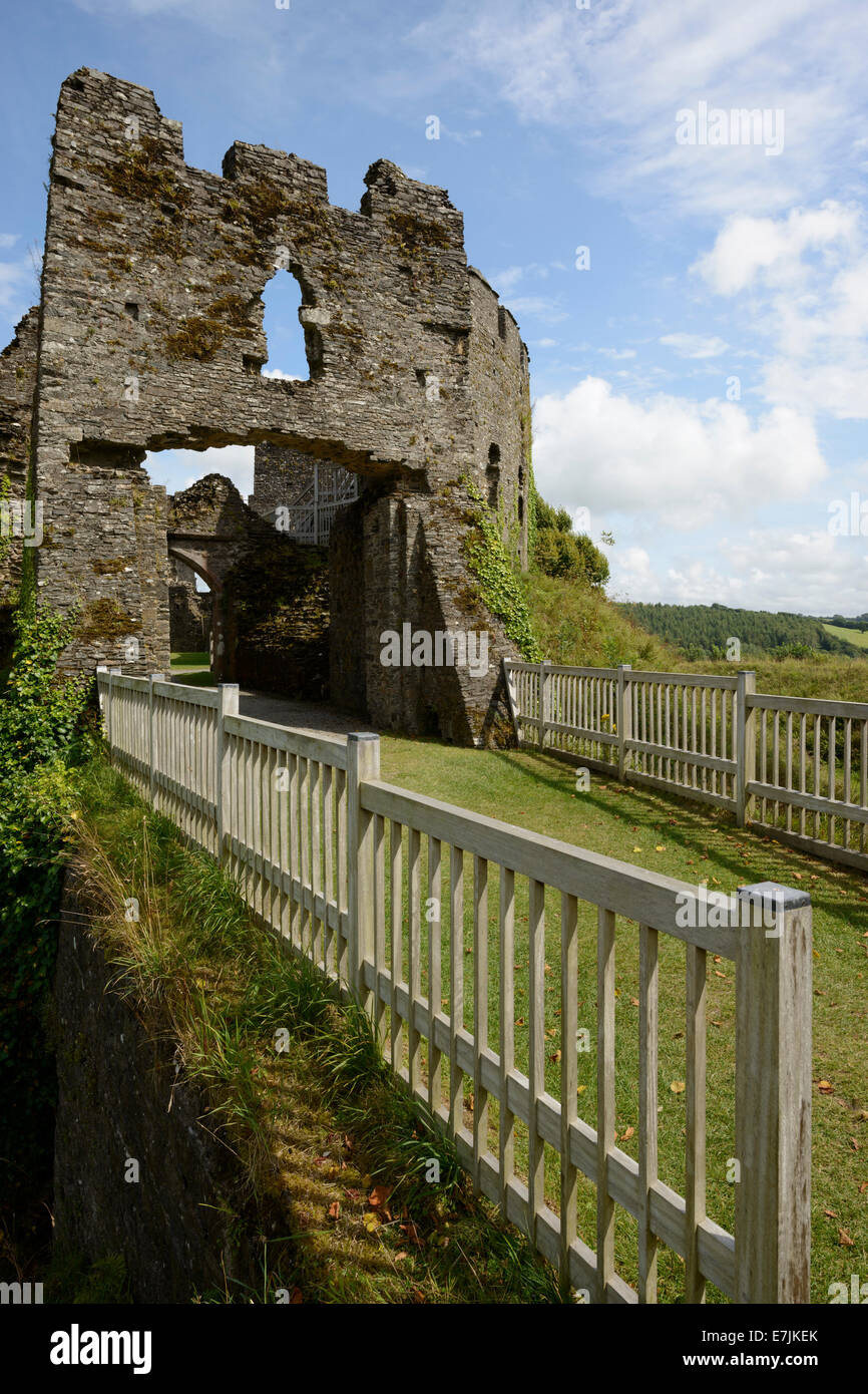 Restormel Castle, a ruined Norman castle near Lostwithiel, Cornwall ...