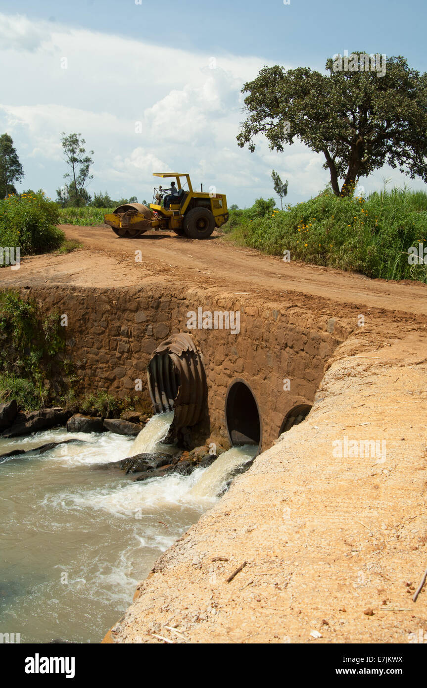 Road & bridge, construction, near Mumias, Kenya, Africa Stock Photo - Alamy