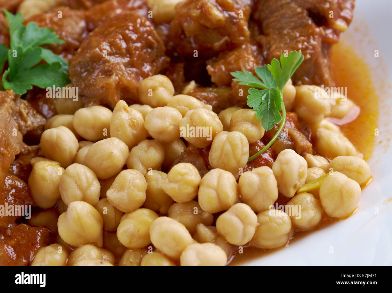 Chtitha Lham – Lamb in a Red Sauce.Algerian food Stock Photo - Alamy