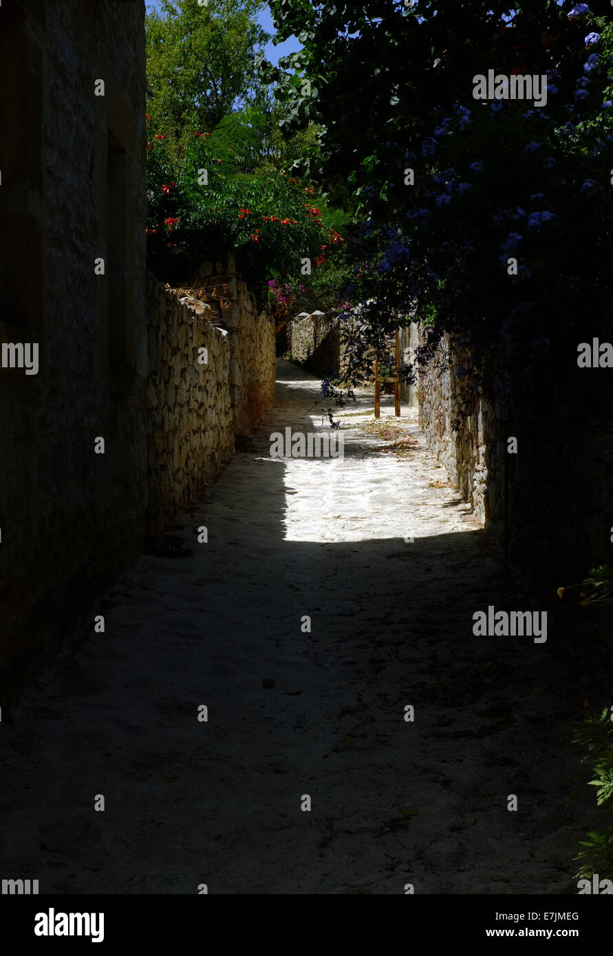 Narrow village road hi-res stock photography and images - Alamy